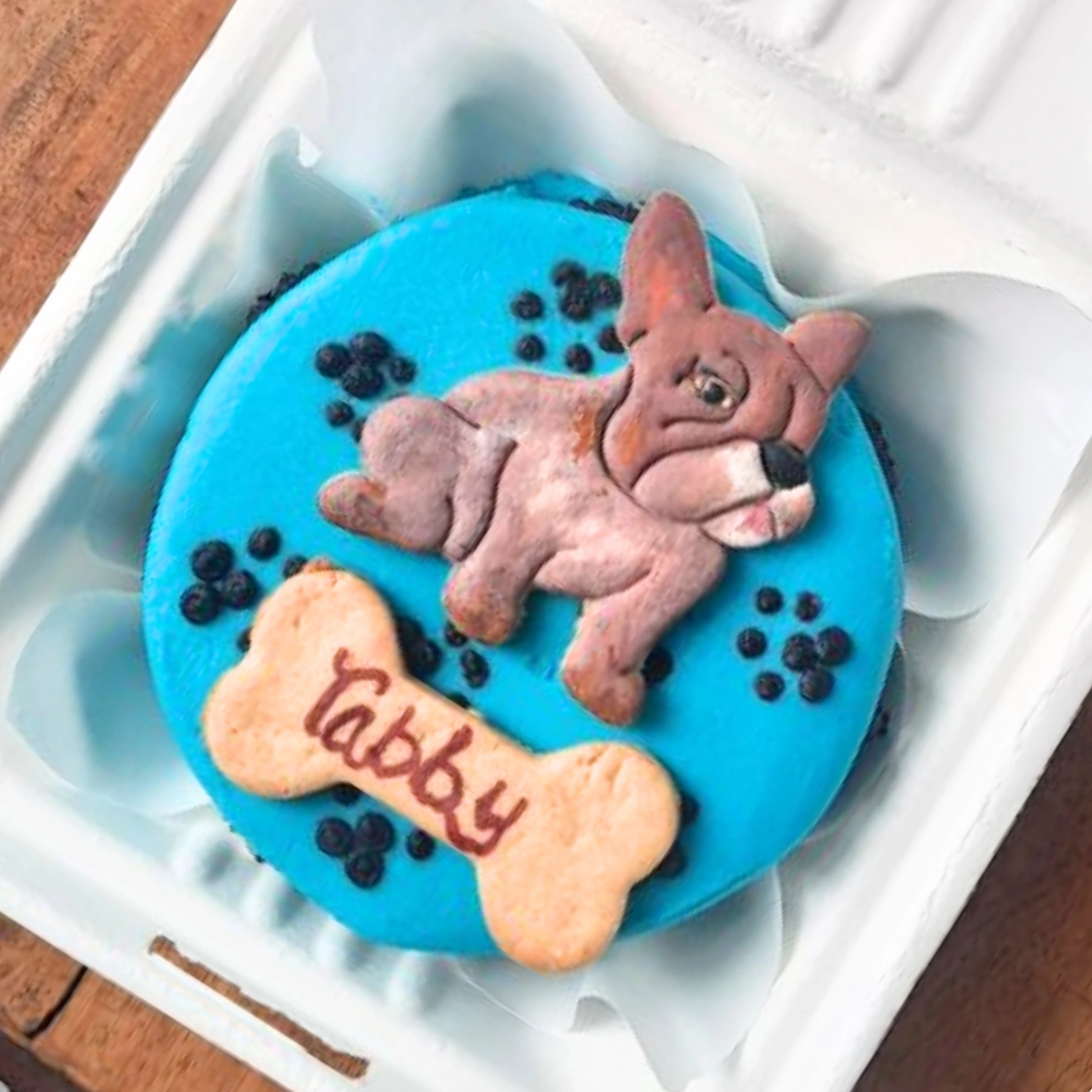 Frenchie Fancy Bento Cake